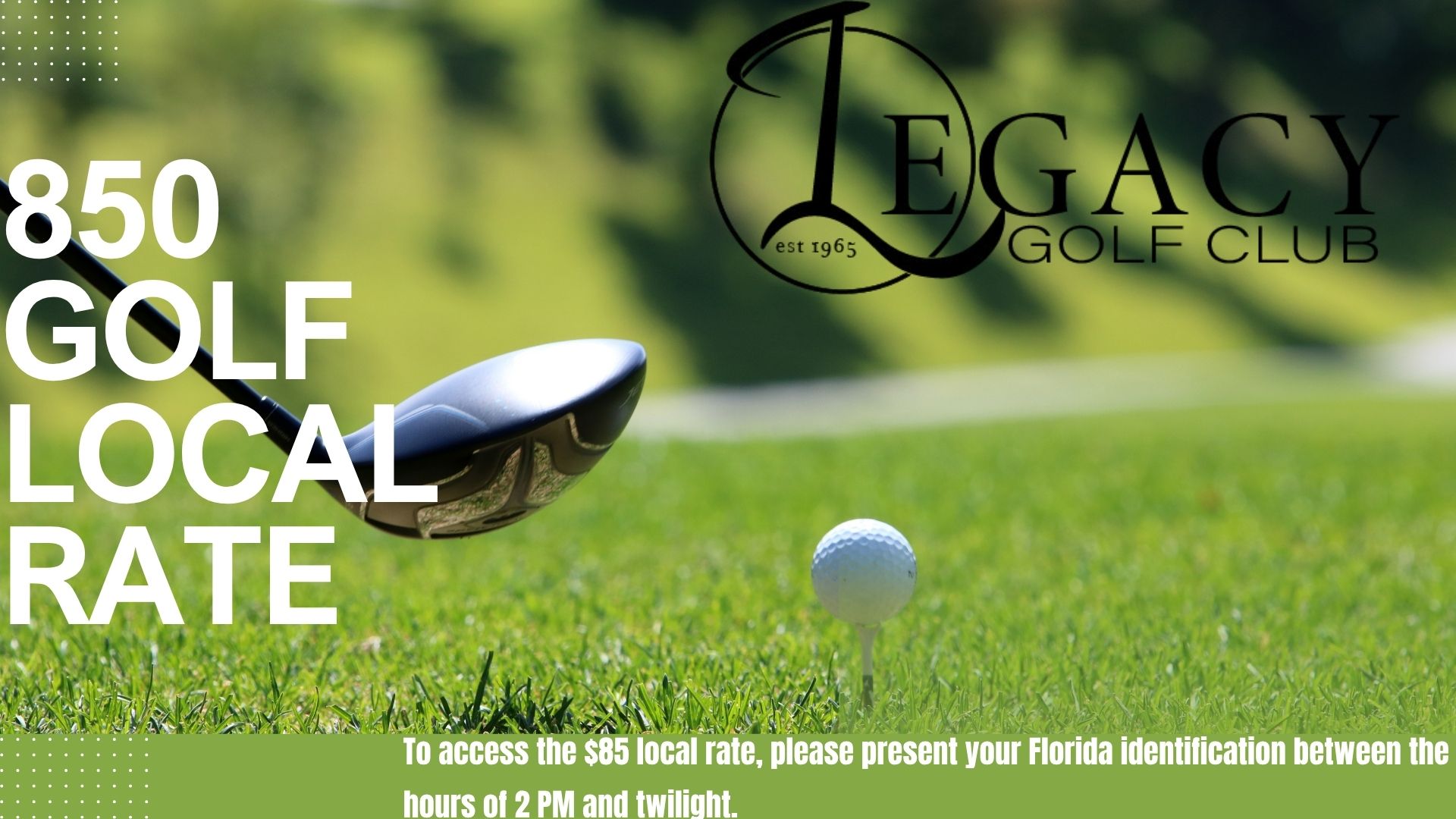 Legacy Specials - Legacy Golf Club